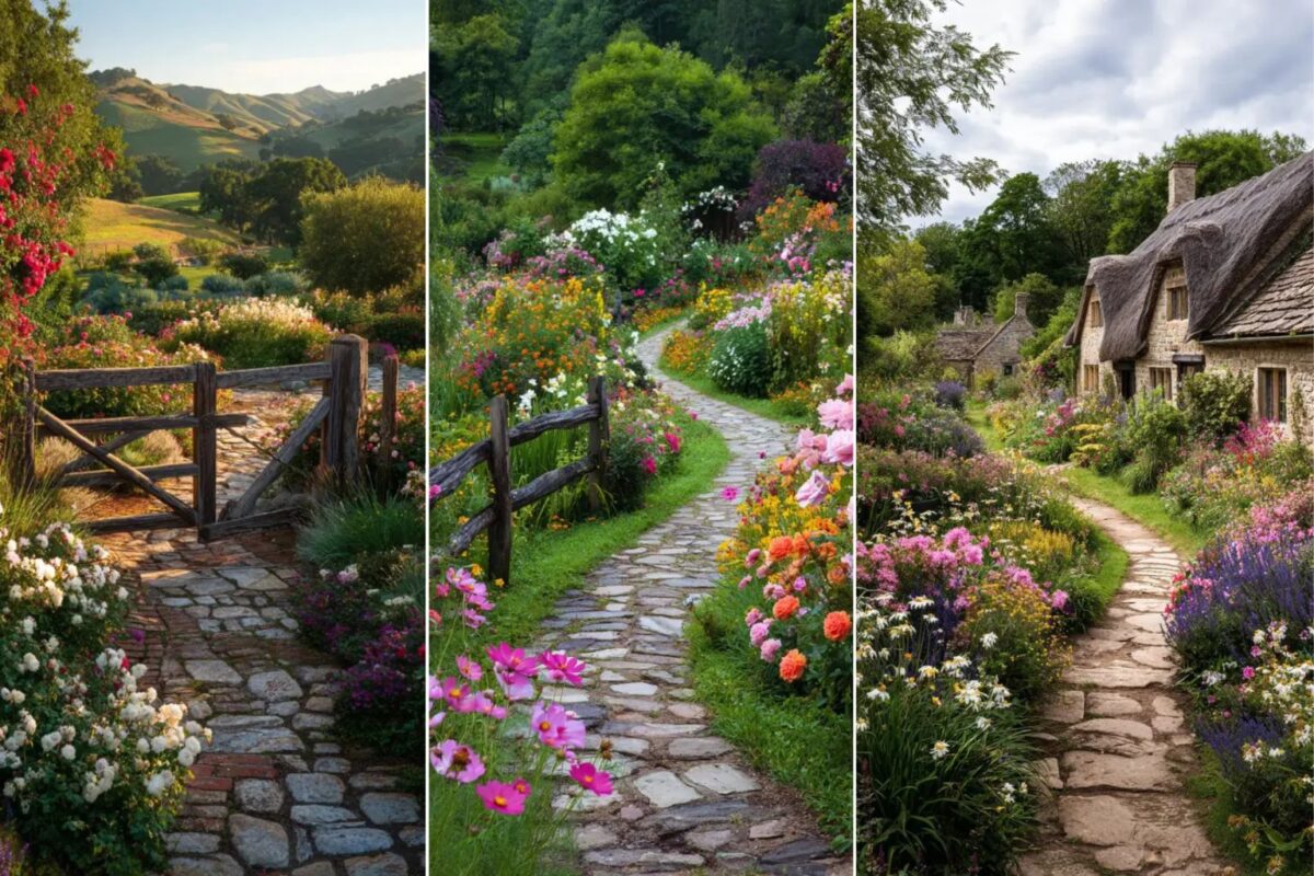 16+ Charming Cottage Garden Path Ideas