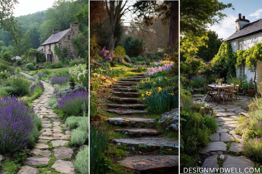 18+ Charming Cottage Garden Paving Ideas