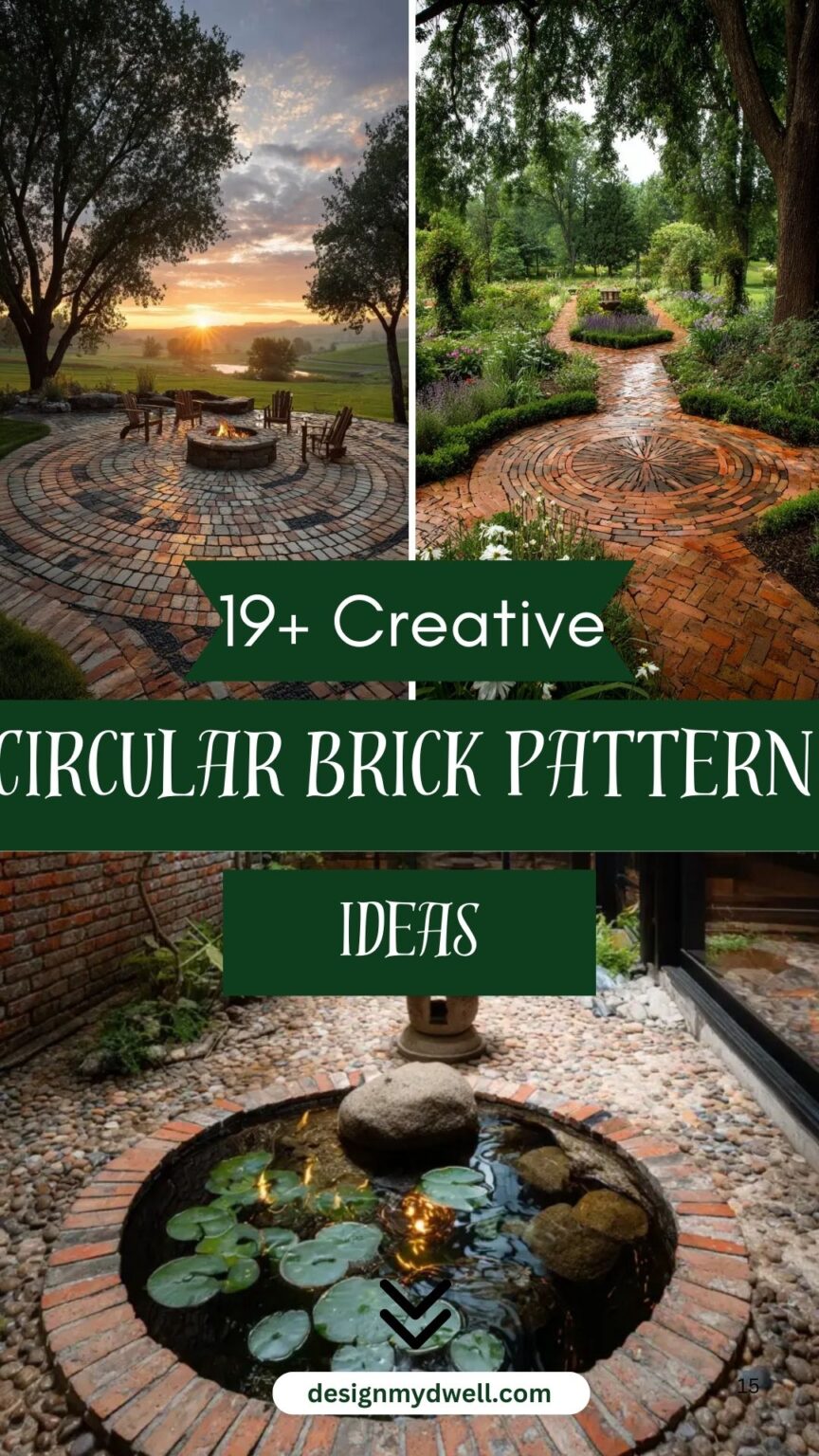 19+ Creative Circular Brick Pattern Ideas